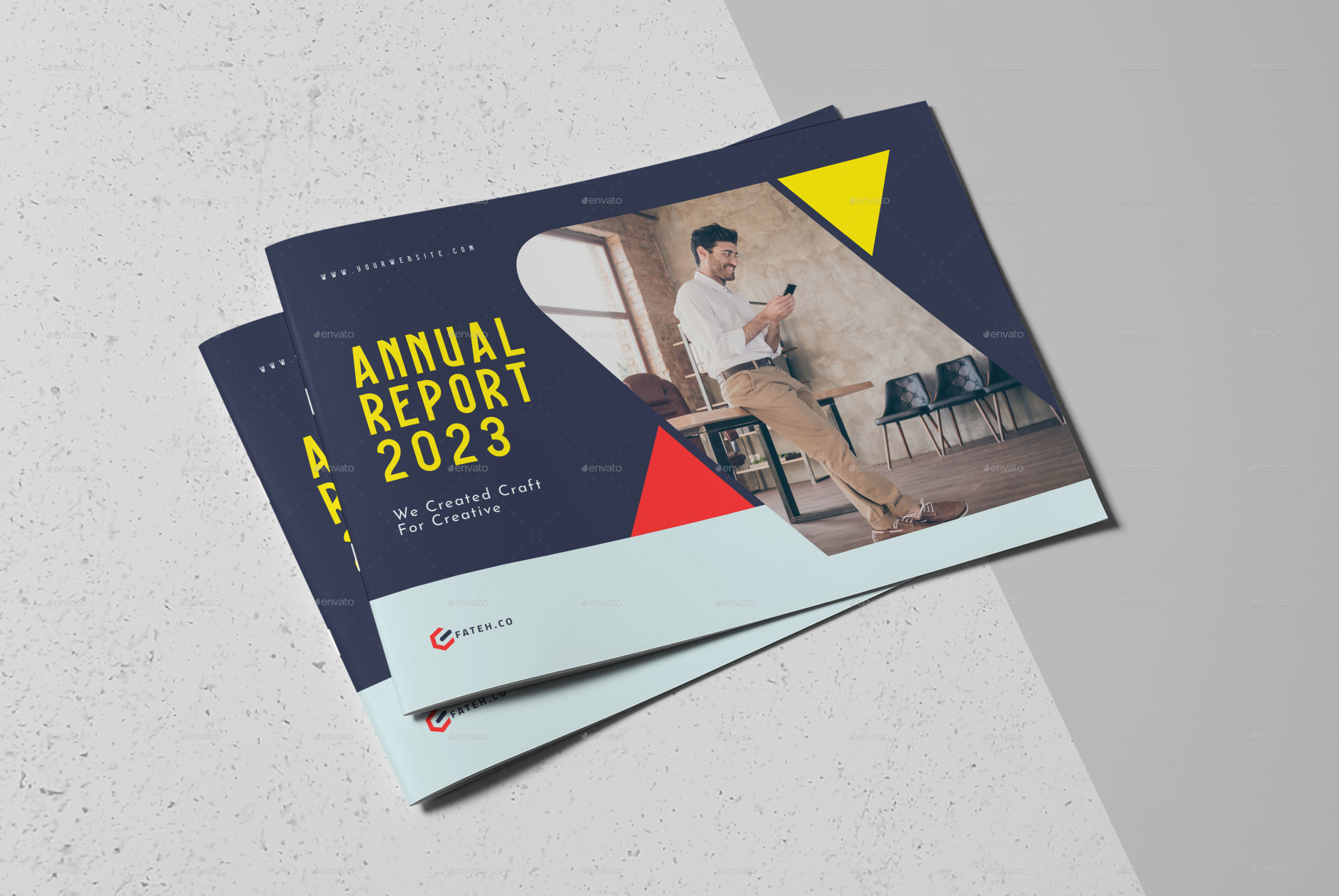Annual Report 2023 - Landscape, Print Templates | GraphicRiver
