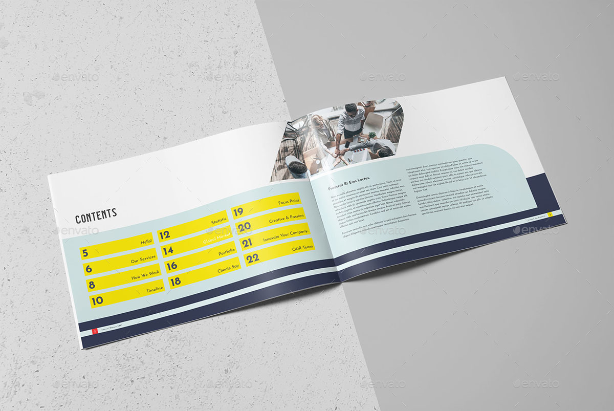 Annual Report 2023 - Landscape, Print Templates | GraphicRiver