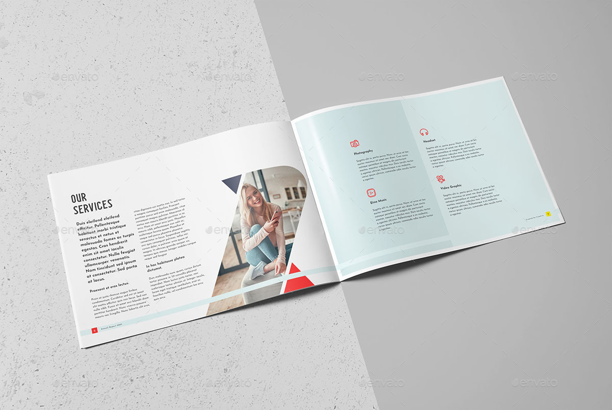 Annual Report 2023 - Landscape, Print Templates | GraphicRiver