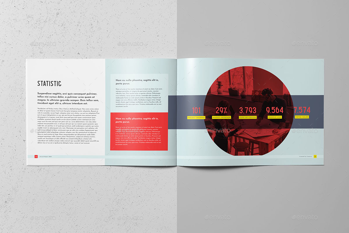 Annual Report 2023 - Landscape, Print Templates | GraphicRiver