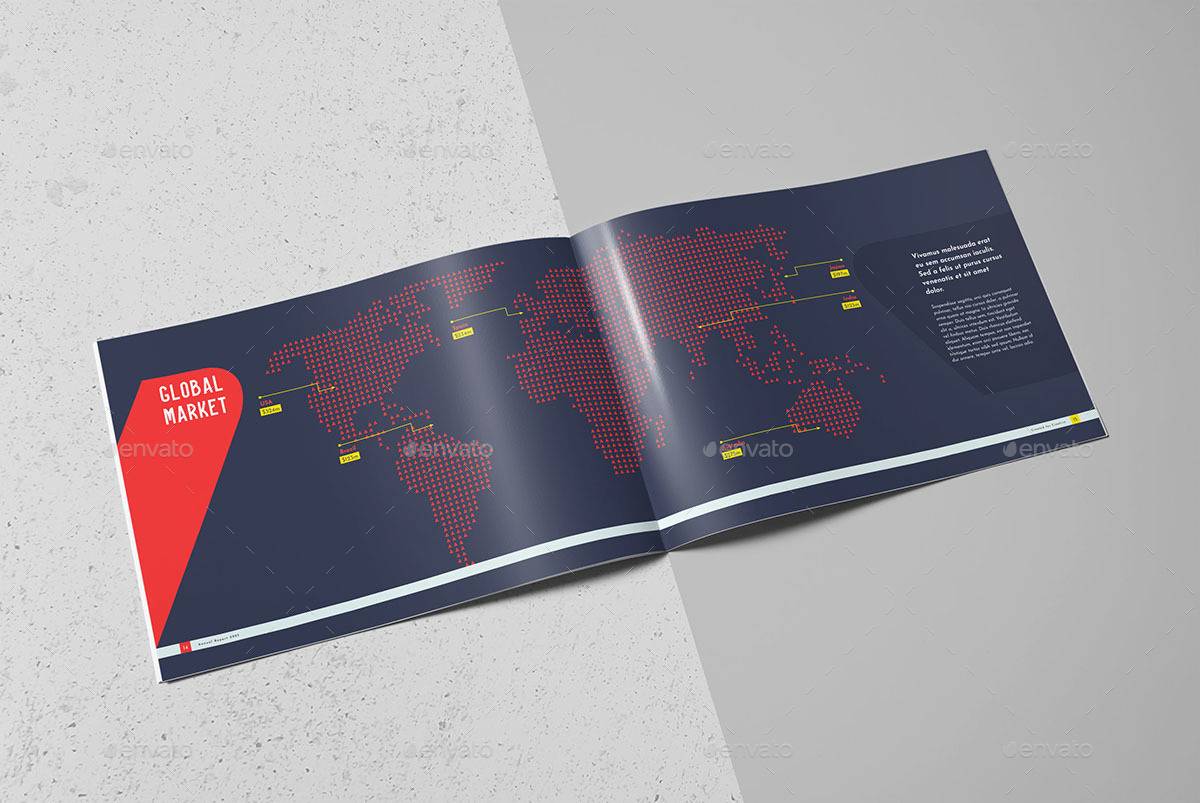 Annual Report 2023 - Landscape, Print Templates | GraphicRiver