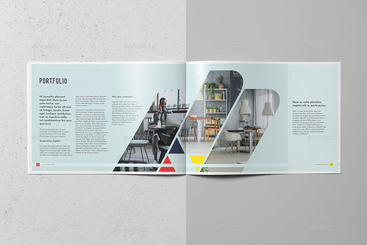 Annual Report 2023 - Landscape, Print Templates | GraphicRiver