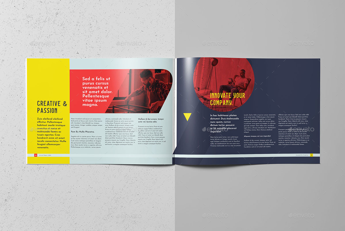 Annual Report 2023 - Landscape, Print Templates | GraphicRiver