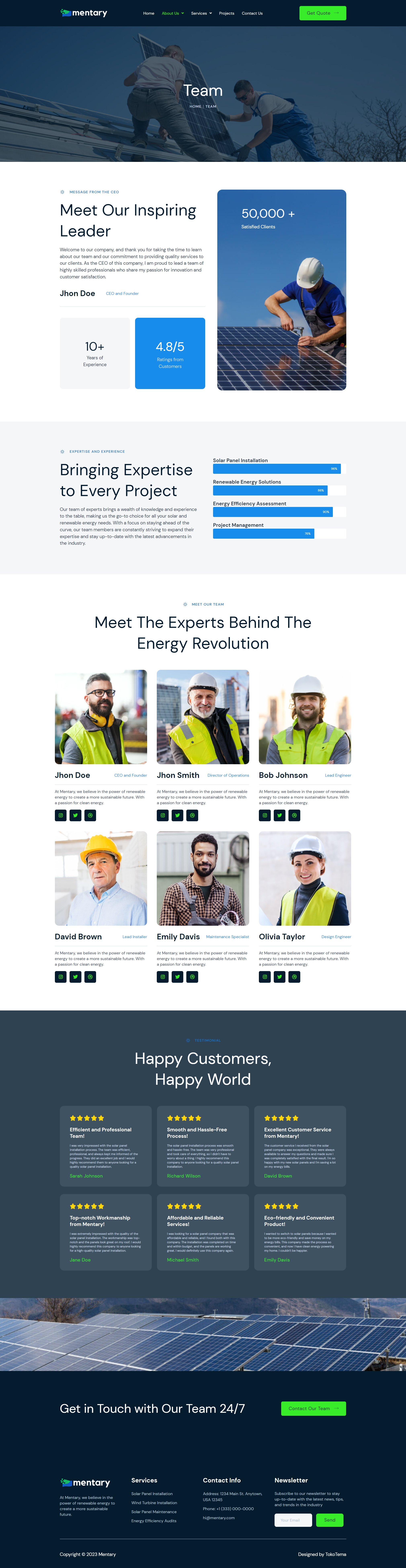 Mentary - Solar Panel & Renewable Energy Figma by Tokotema | ThemeForest