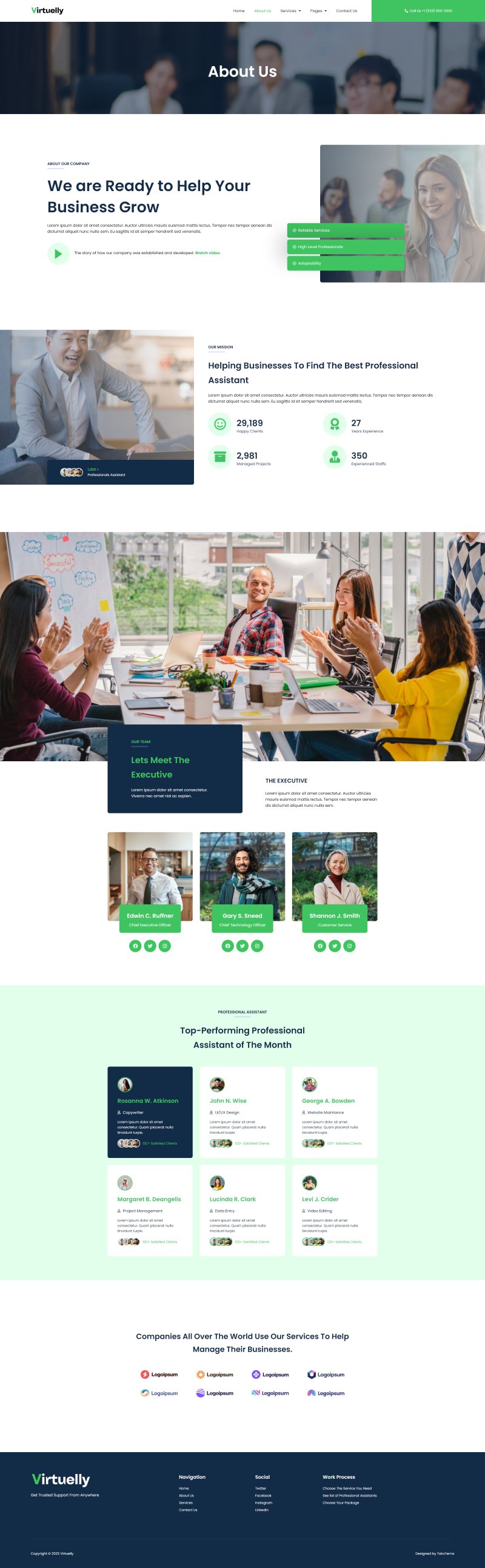 Virtual Assistant Service Website - Figma Template by Tokotema ...