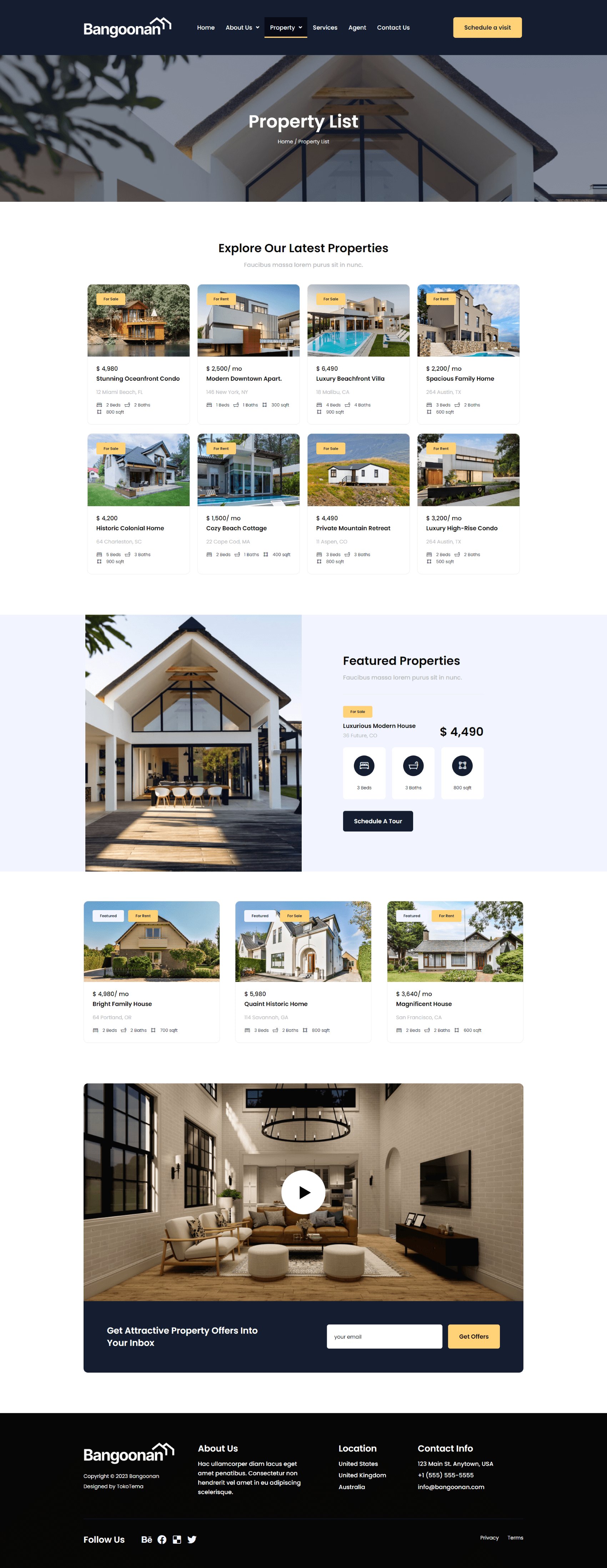 Bangoonan - Real Estate & Property Figma Template by Tokotema | ThemeForest