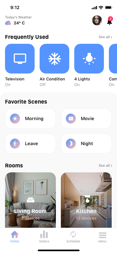Exphome - Figma Smart Home Mobile UI Kit by arthgoods | ThemeForest