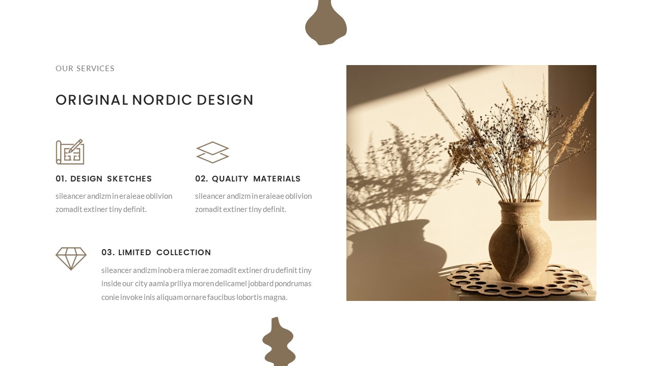 La Terre - Pottery Shop PowerPoint Template, Presentation Templates