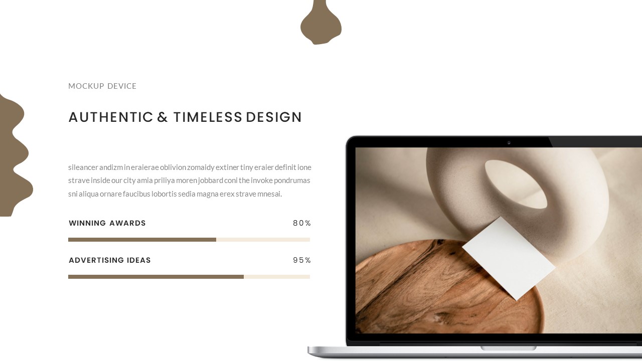 La Terre - Pottery Shop PowerPoint Template, Presentation Templates