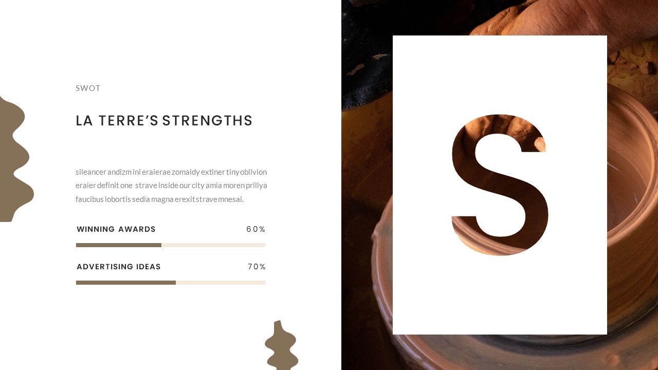 La Terre - Pottery Shop PowerPoint Template, Presentation Templates