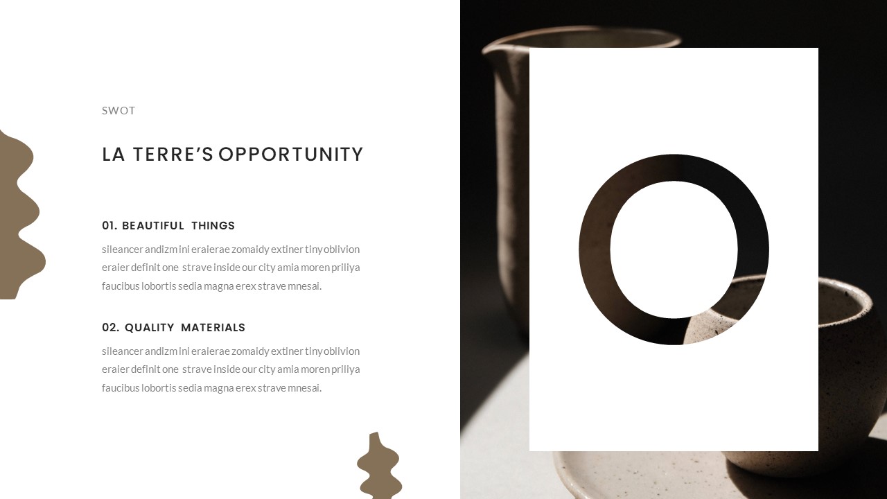 La Terre - Pottery Shop PowerPoint Template, Presentation Templates