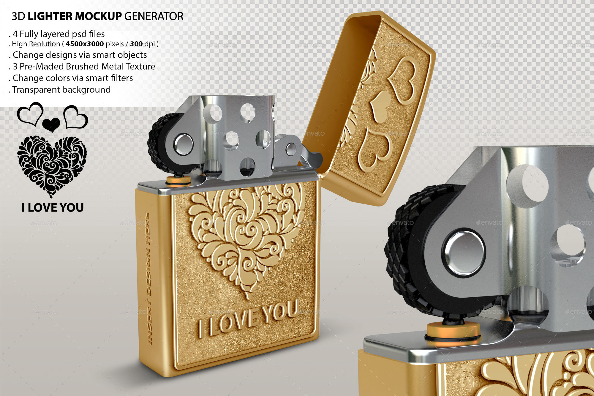 3D Lighter Mockup, Graphics | GraphicRiver