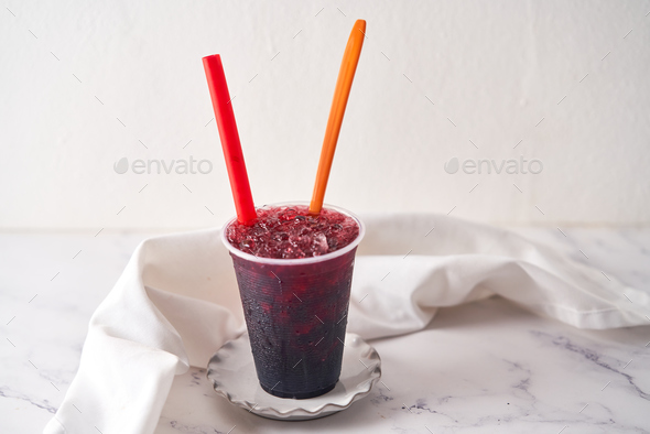 Raspado ice cream from Mexico and Latin America. Stock Photo by ...