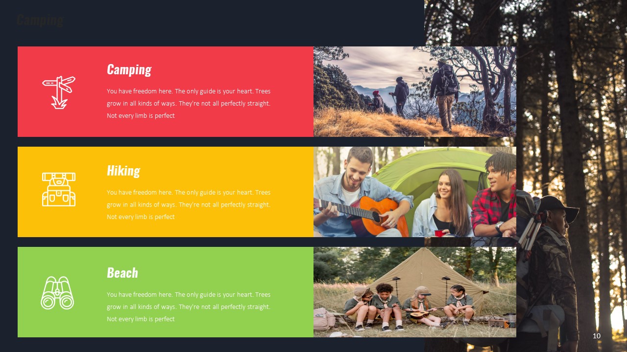 Camping Google Slides Templates, Presentation Templates | GraphicRiver