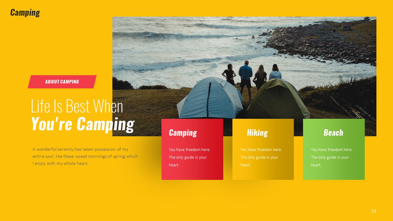 Camping Google Slides Templates, Presentation Templates | GraphicRiver