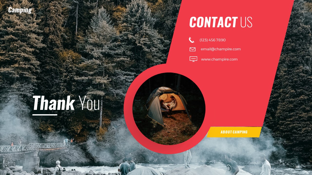 Camping Google Slides Templates, Presentation Templates | GraphicRiver