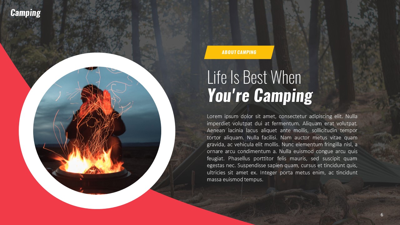 Camping Google Slides Templates, Presentation Templates | GraphicRiver