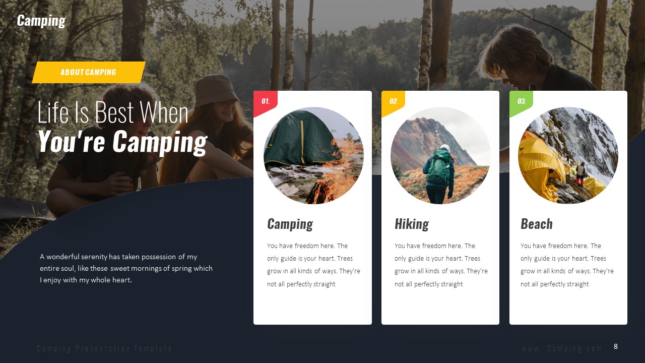 Camping Google Slides Templates, Presentation Templates | GraphicRiver