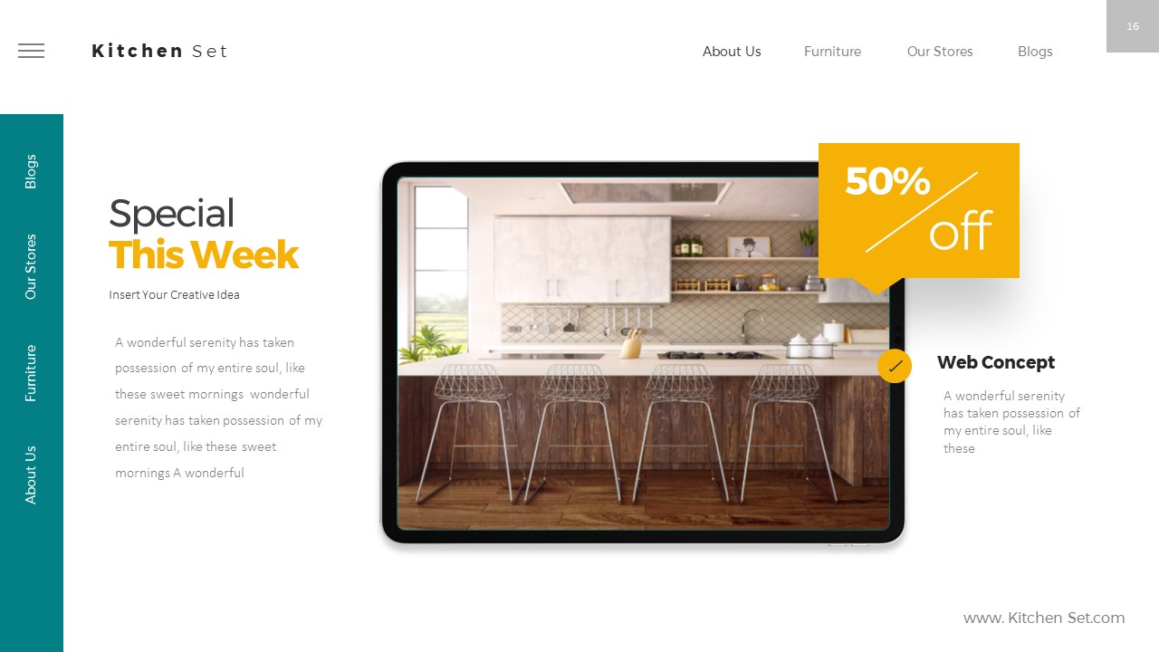 Kitchen Set Keynote Templates, Presentation Templates | GraphicRiver