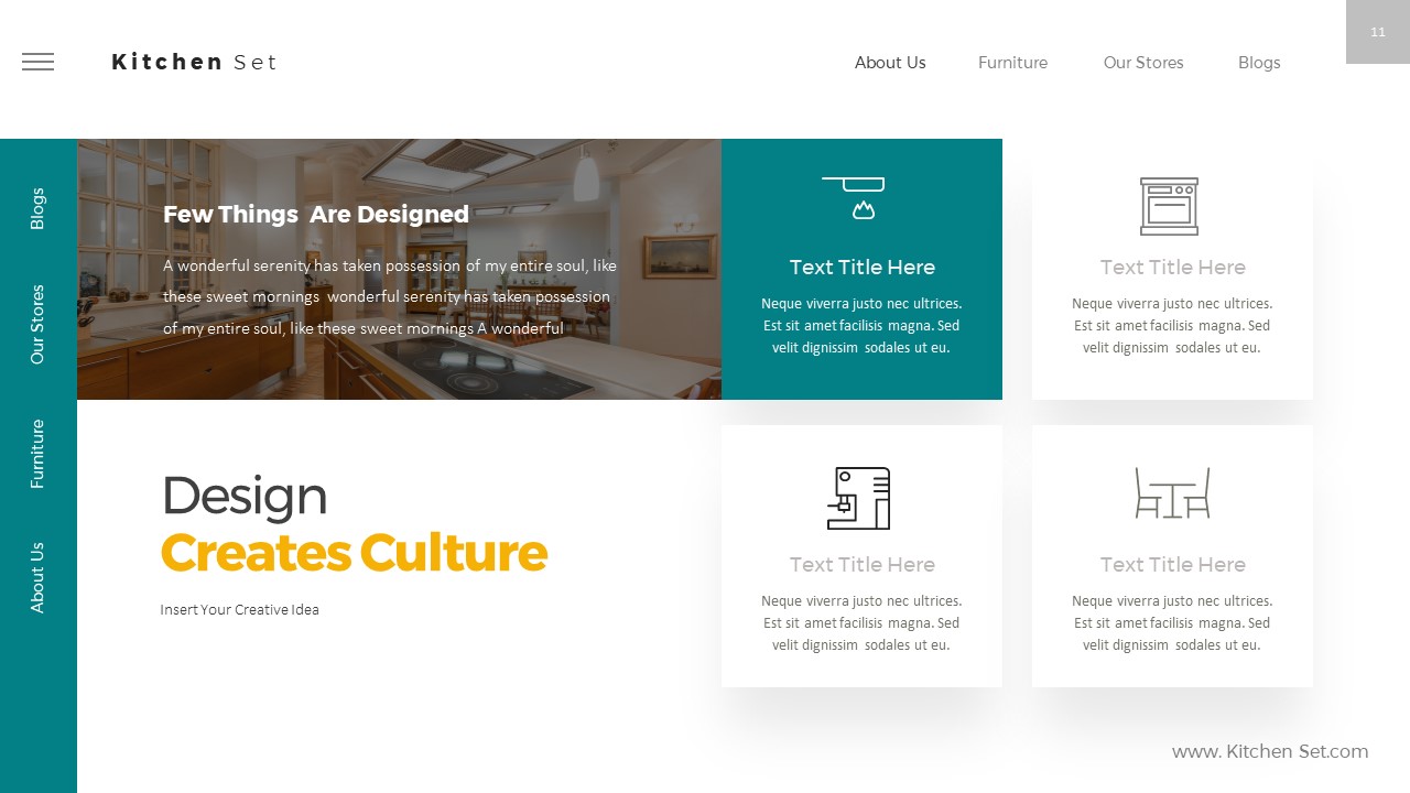 Kitchen Set Google Slides Templates, Presentation Templates | GraphicRiver