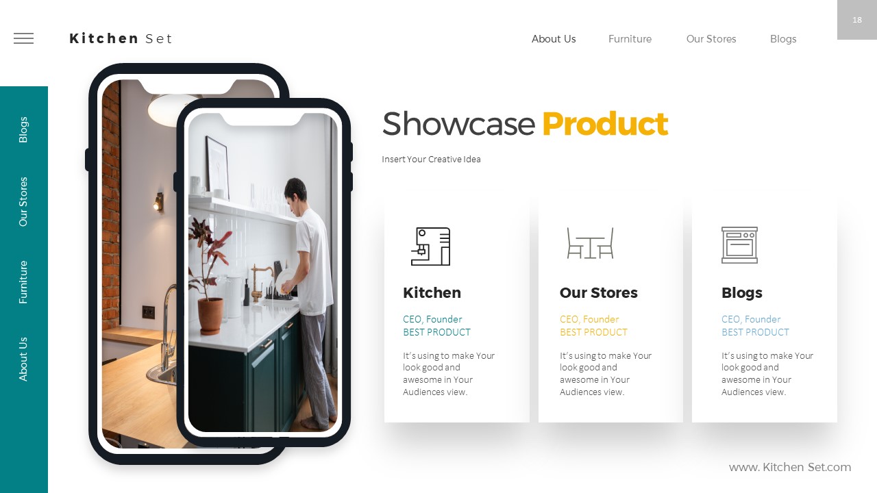 Kitchen Set Google Slides Templates, Presentation Templates | GraphicRiver