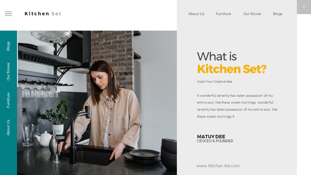 Kitchen Set Google Slides Templates, Presentation Templates | GraphicRiver
