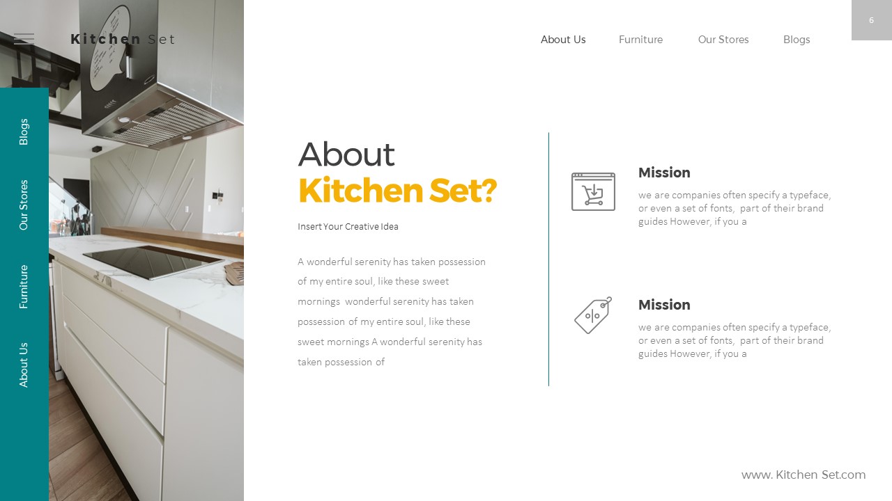 Kitchen Set Google Slides Templates, Presentation Templates | GraphicRiver