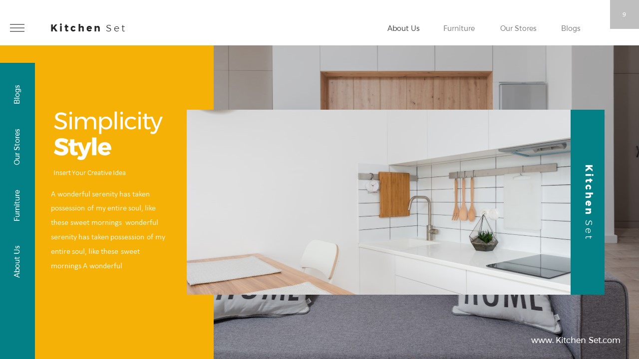 Kitchen Set Google Slides Templates, Presentation Templates | GraphicRiver
