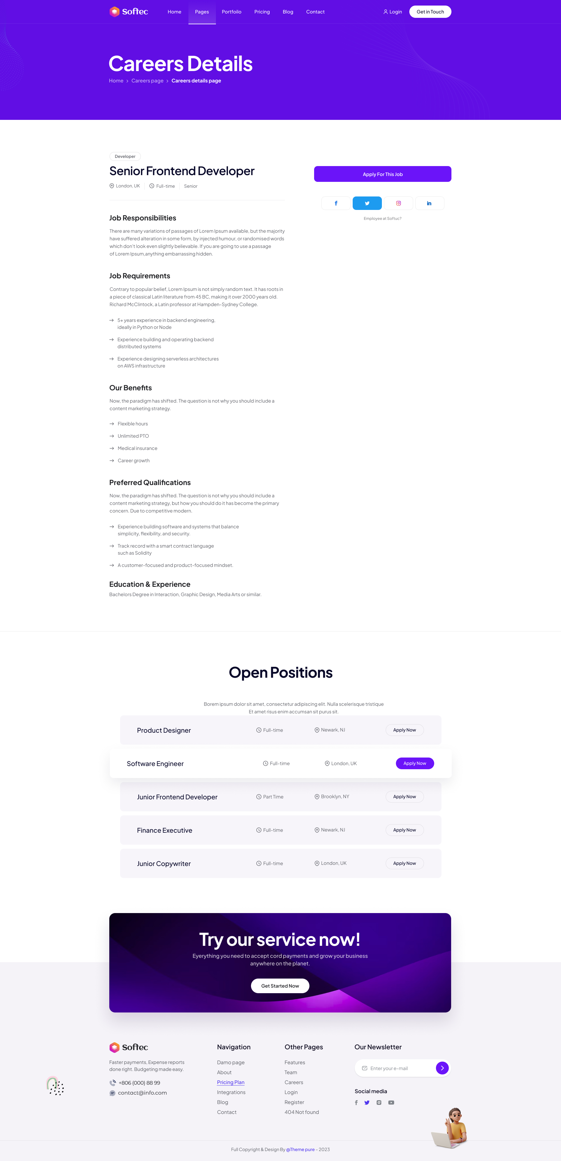 Softec - Software & Technology Figma Template by Theme_Pure | ThemeForest