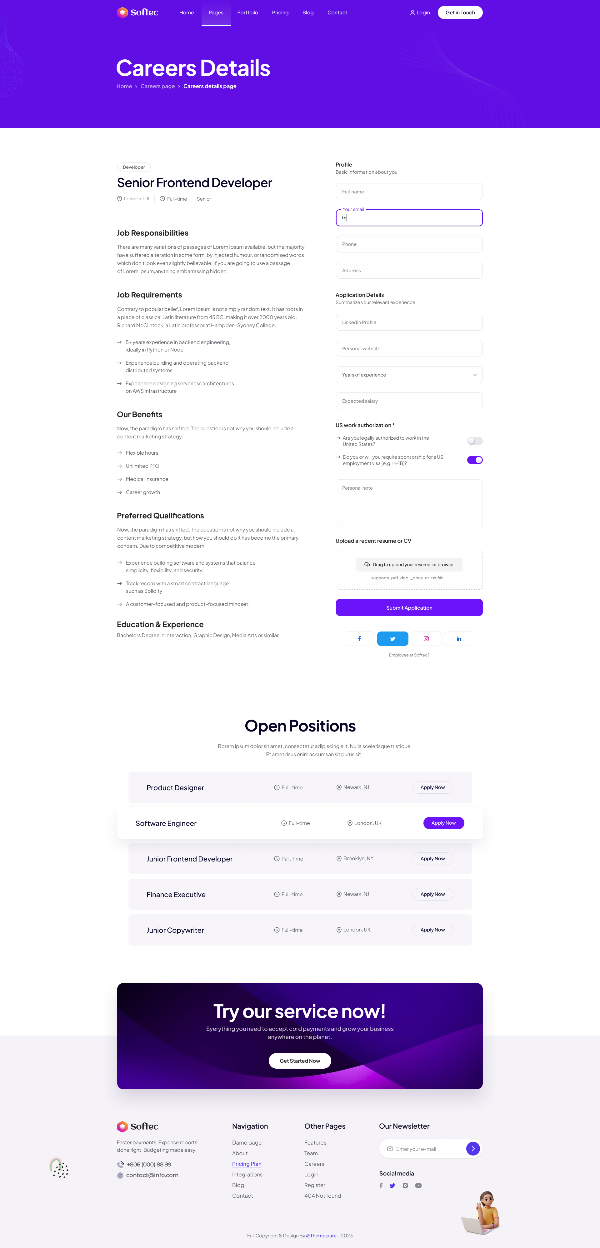 Softec - Software & Technology Figma Template by Theme_Pure | ThemeForest