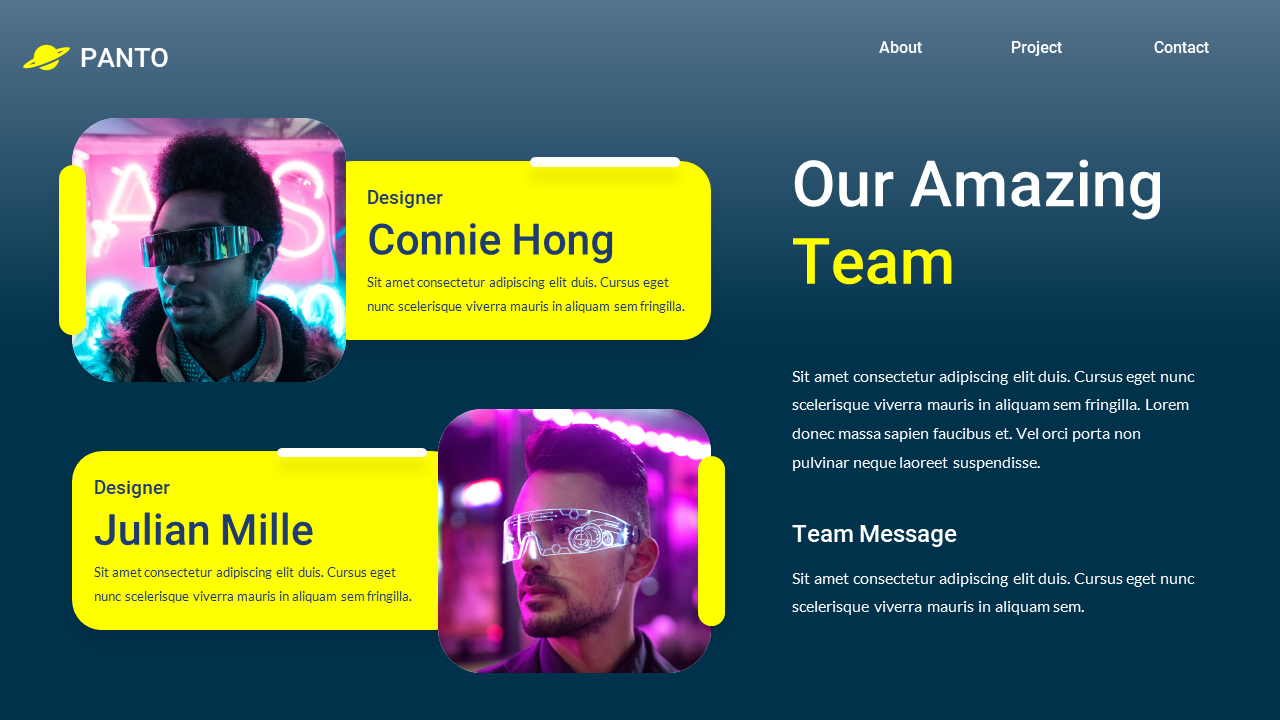 PANTO - Creative Business Presentation Template, Presentation Templates