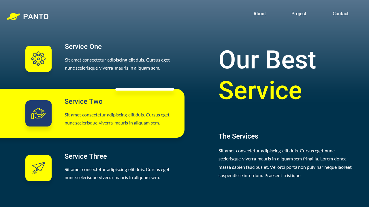 PANTO - Creative Business Presentation Template, Presentation Templates