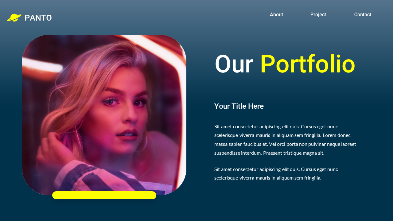PANTO - Creative Business Presentation Template, Presentation Templates