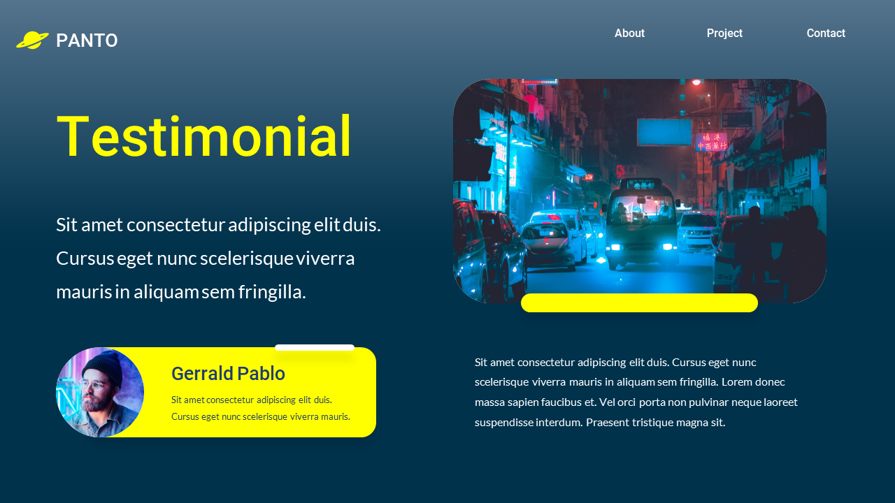 PANTO - Creative Business Presentation Template, Presentation Templates