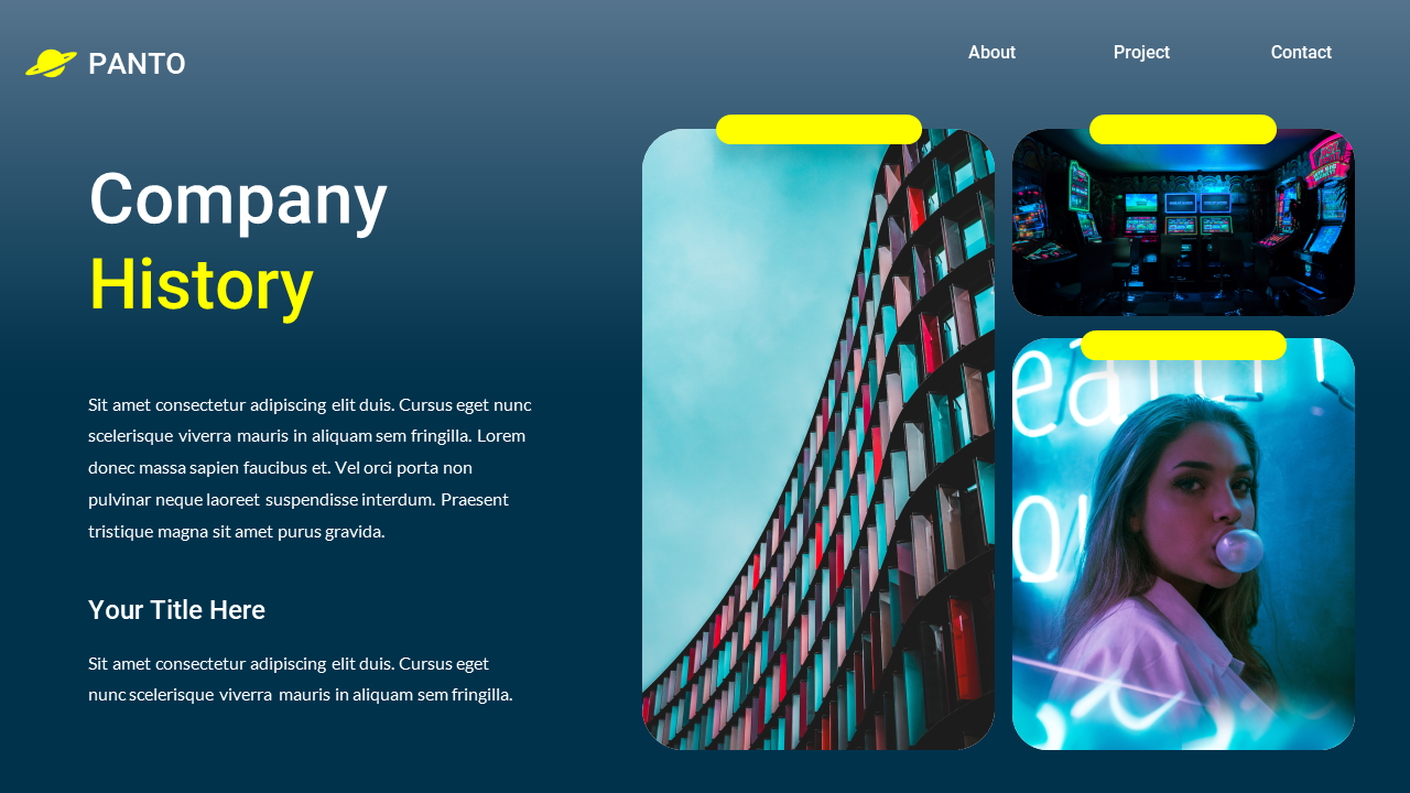 PANTO - Creative Business Presentation Template, Presentation Templates