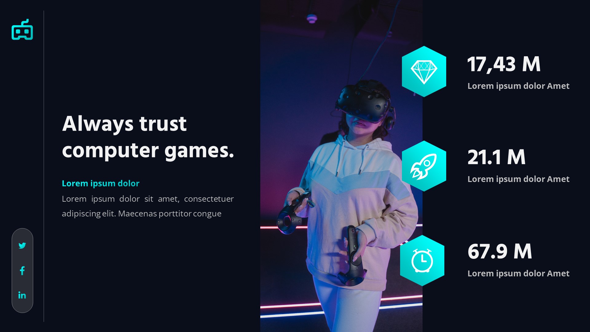 X-IERON - Esports Gaming Powerpoint Template, Presentation Templates