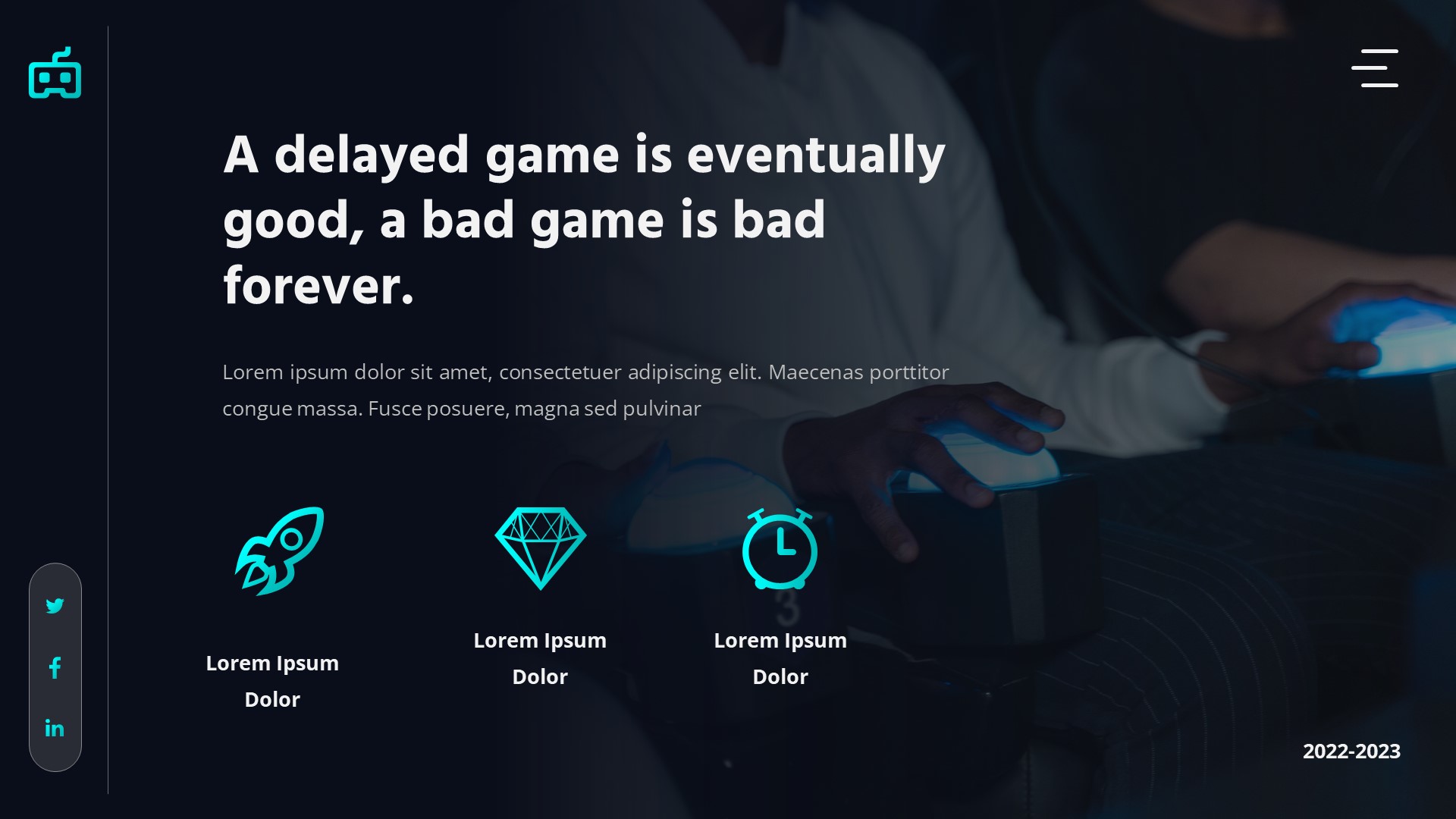 X-IERON - Esports Gaming Powerpoint Template, Presentation Templates