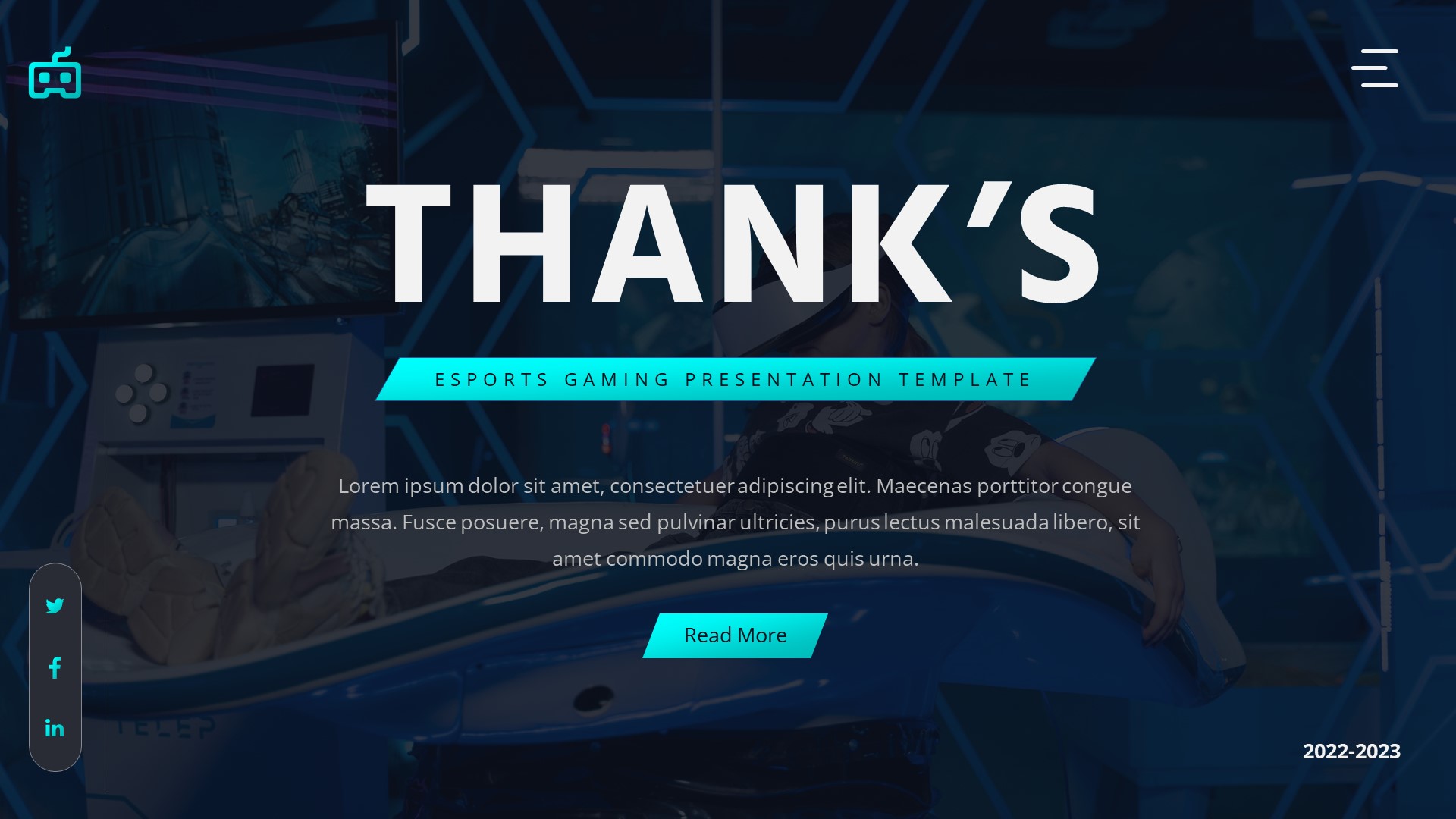 X-IERON - Esports Gaming Google Slides Template, Presentation Templates
