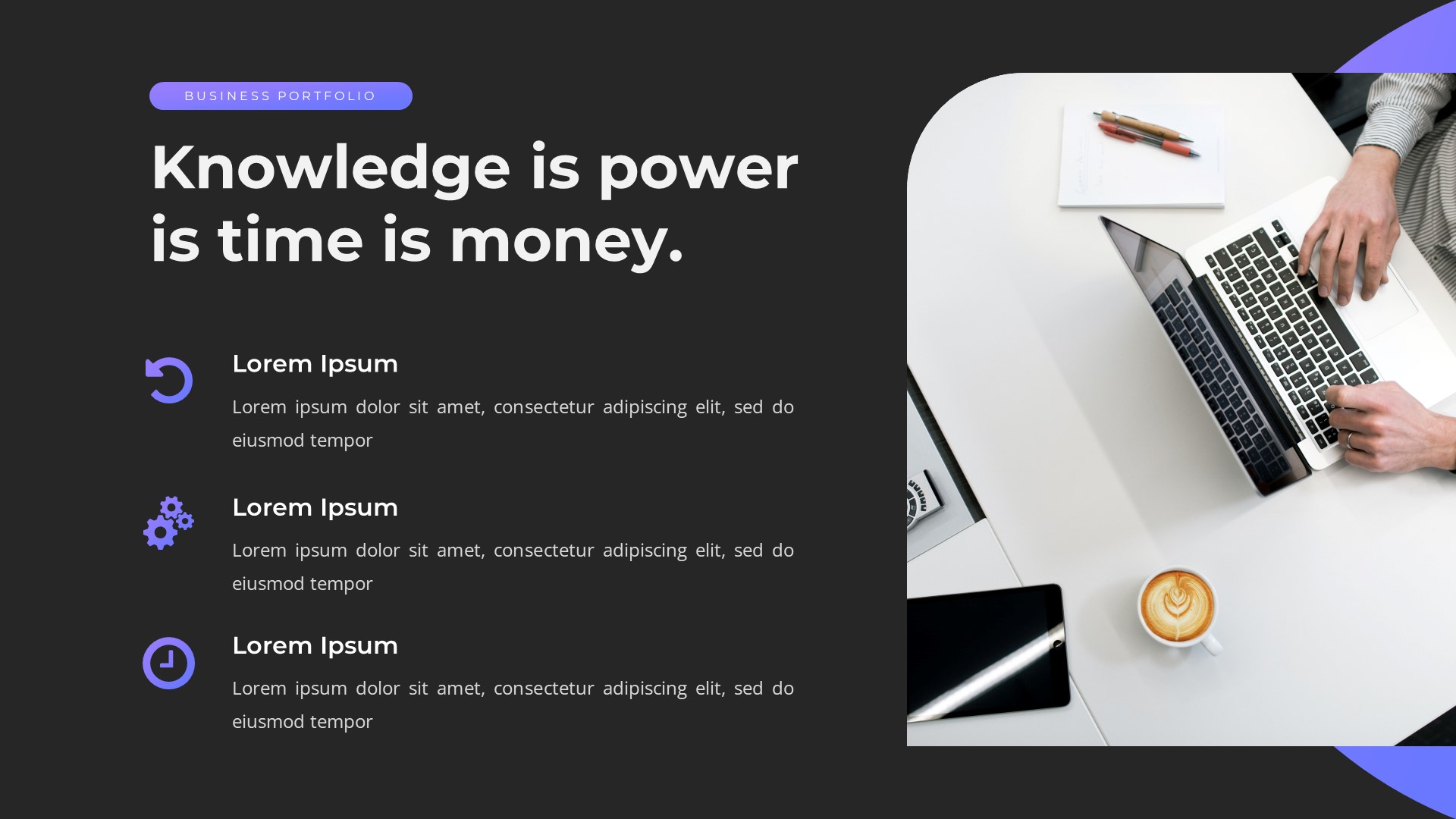 Pancen - Business Portfolio Powerpoint Template, Presentation Templates