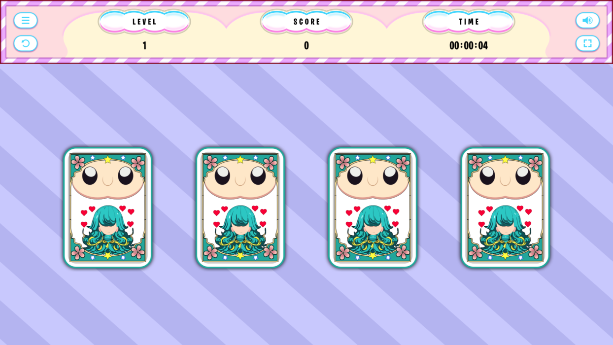 Kawaii Memory - Card Matching Game by GamesGouki | CodeCanyon
