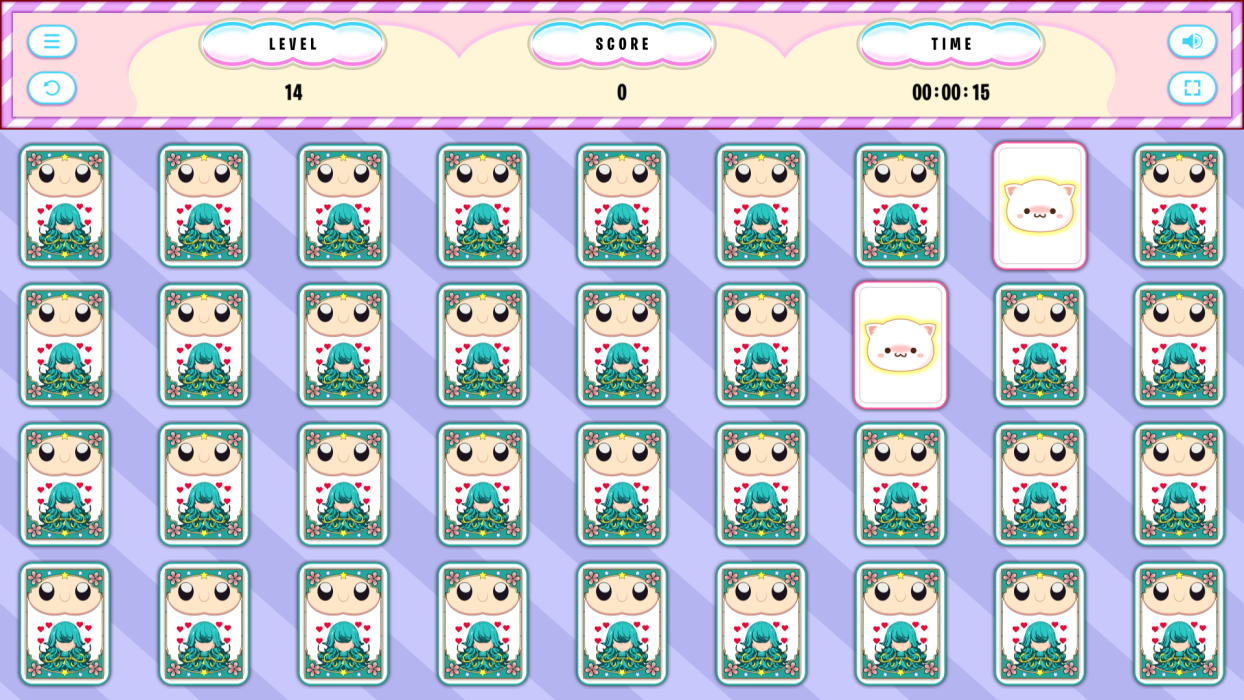 Kawaii Memory - Card Matching Game by GamesGouki | CodeCanyon