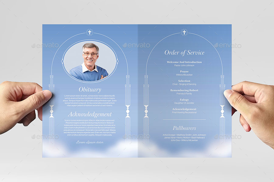 Funeral Brochure Template, Print Templates | GraphicRiver