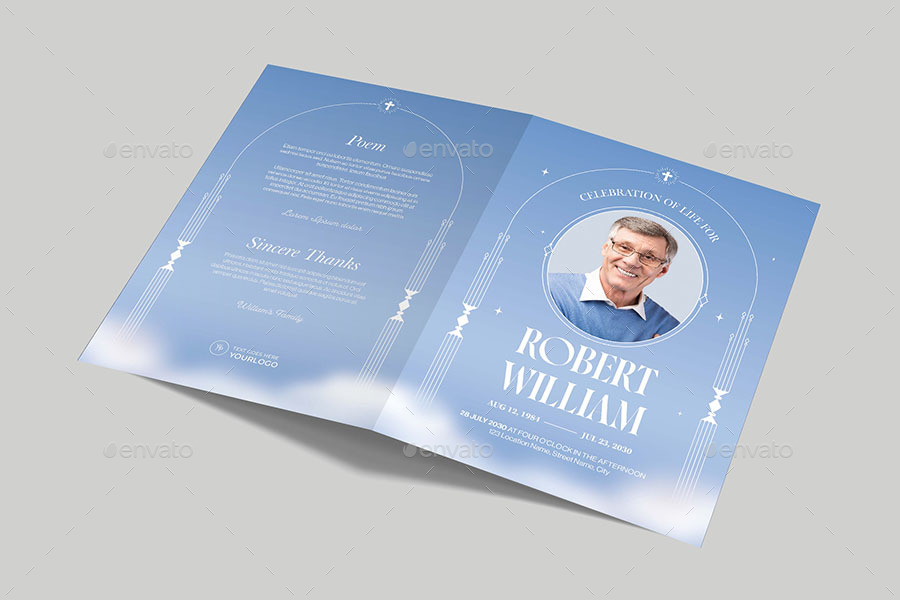 Funeral Brochure Template, Print Templates | GraphicRiver
