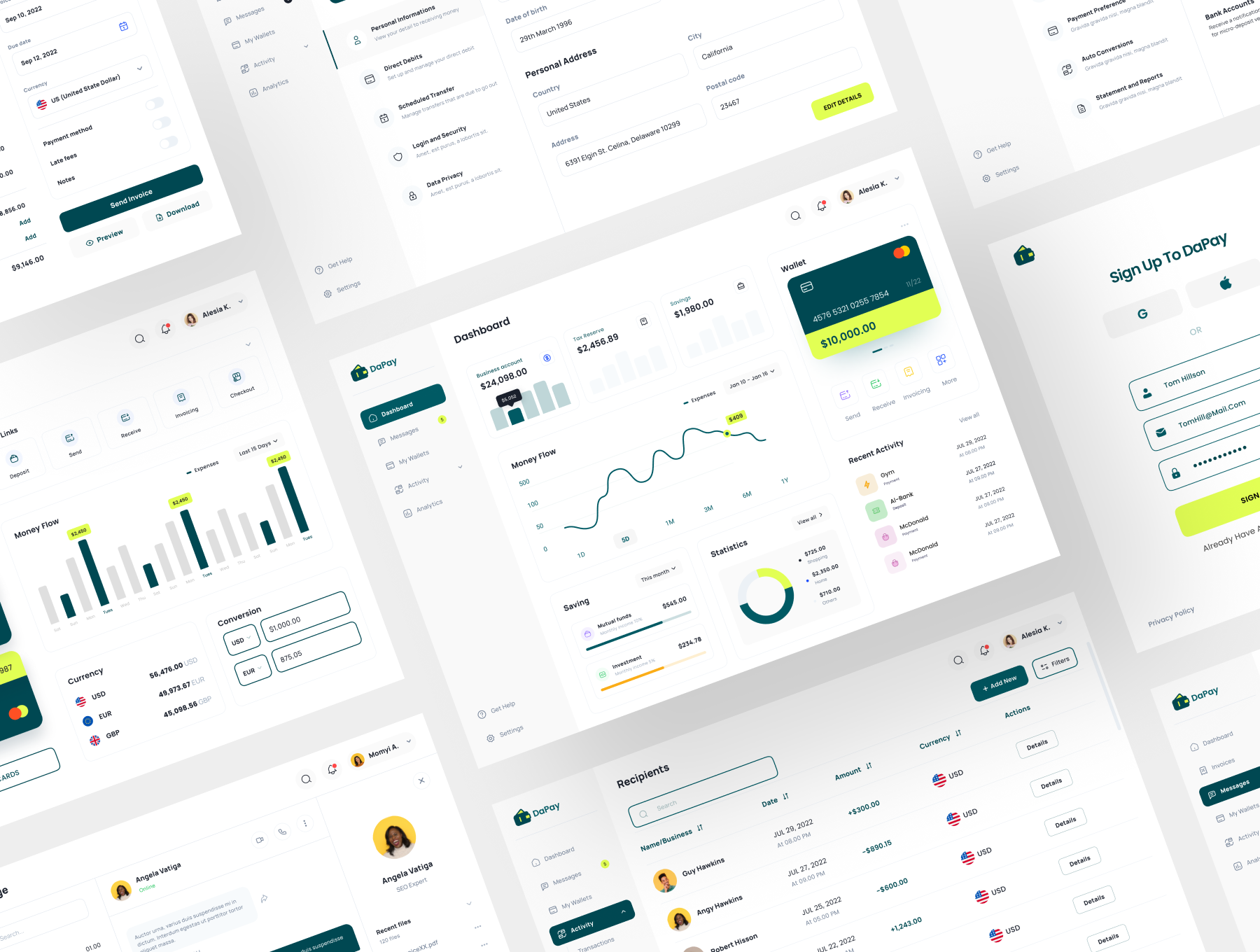 DayPay - Fintech Dashboard UI KIT by themominpro | ThemeForest
