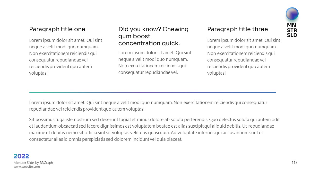 Monster Slides Premium PowerPoint Presentation Template by RRgraph