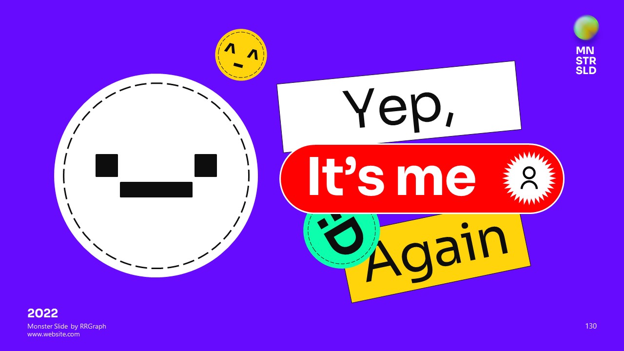 Monster Slides Premium PowerPoint Presentation Template by RRgraph