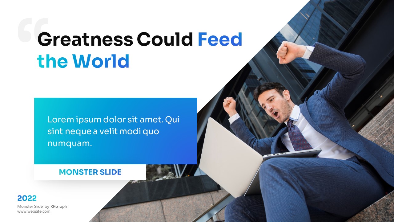 Monster Slides Premium PowerPoint Presentation Template by RRgraph