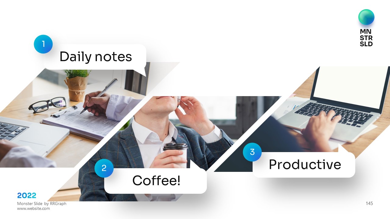 Monster Slides Premium PowerPoint Presentation Template by RRgraph