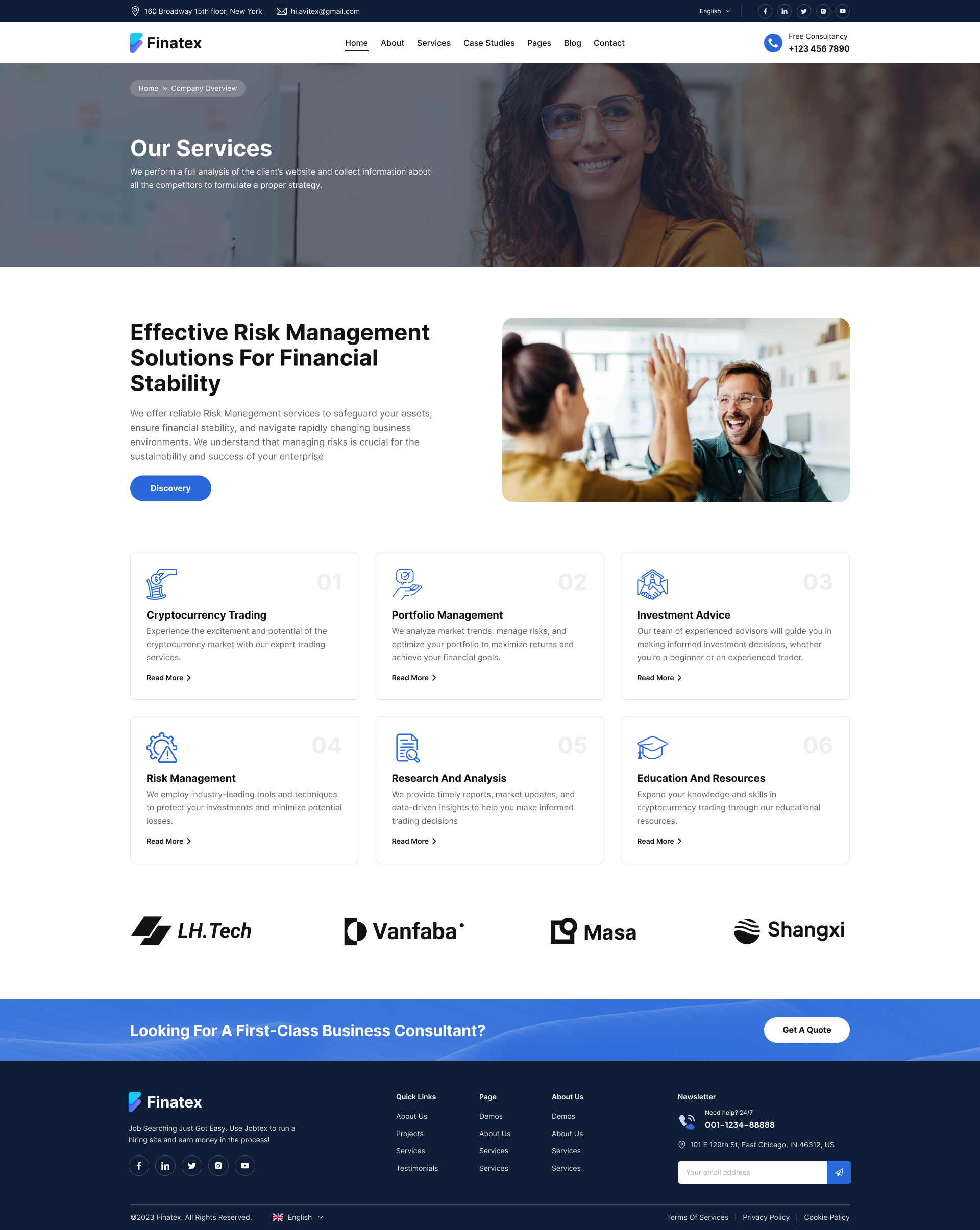 Finatex | Finance Consulting Template by Avitex | ThemeForest