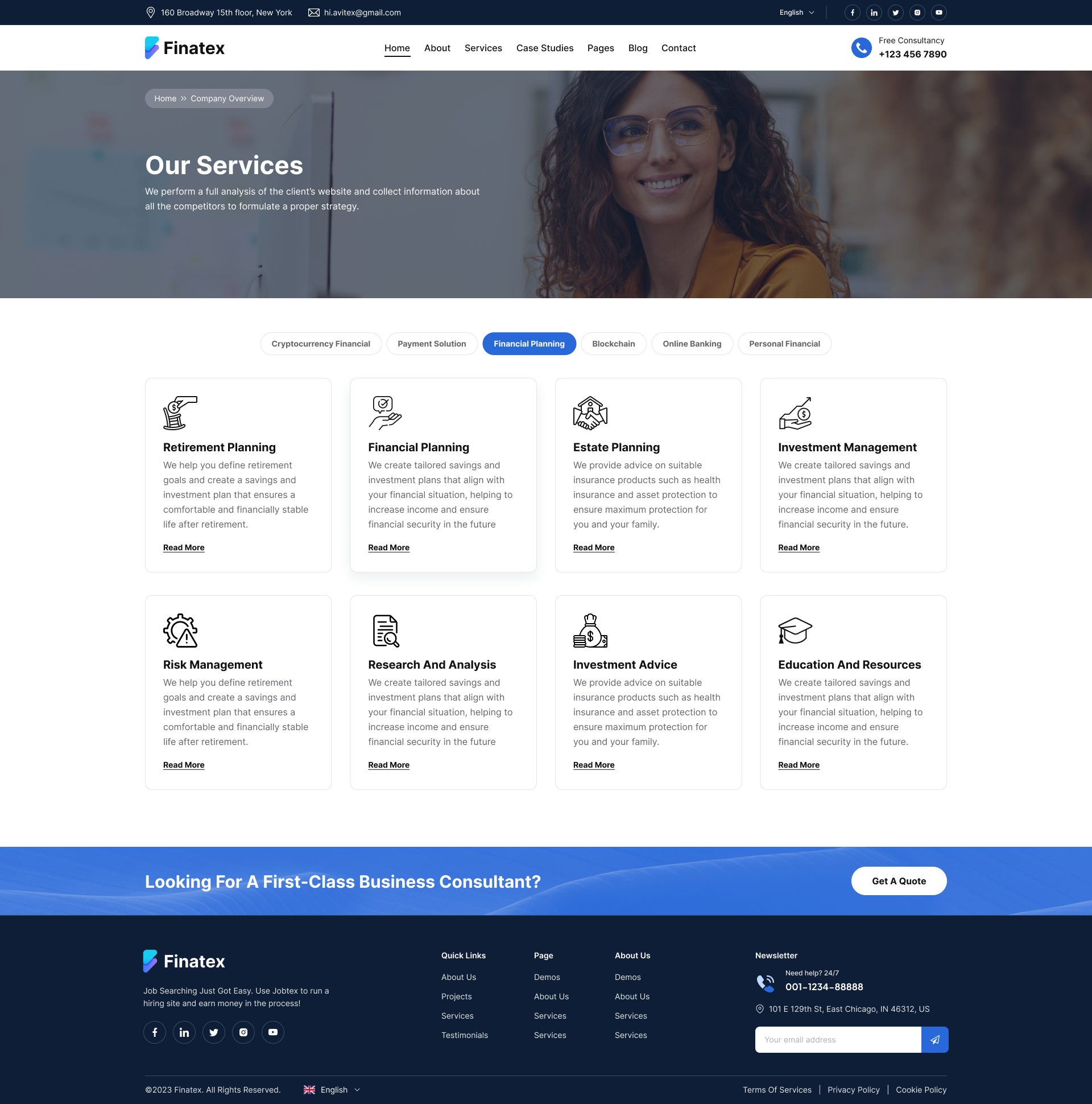 Finatex | Finance Consulting Template by Avitex | ThemeForest